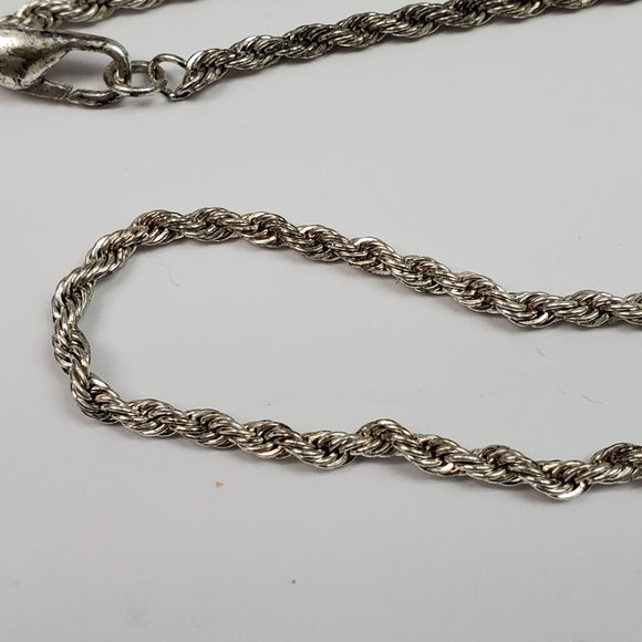 LIND | Jewelry | Vintage Lind Sp Silver Plate 8 Rope Chain Necklace ...